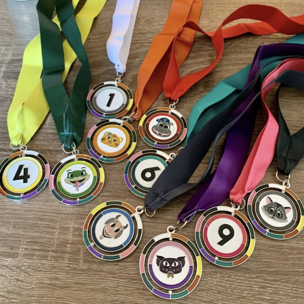 Custom medal details